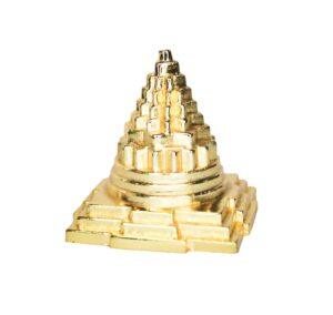 gri9 energized 3d sri meru yantra hinduism home temple decor ashtadhatu (mix metal) for spiritual powers vaastu dosh prosperity harmony/pooja/gift/diwali puja (1.5 inches)