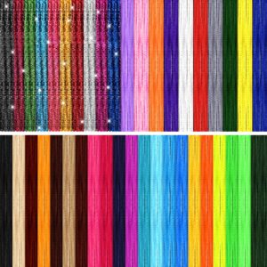 toaob 400pcs pipe cleaners bulk 40 assorted colors chenille stems craft supplies 6mm x 12 inch fuzzy glitter pipe cleaners for diy art crafts decorations