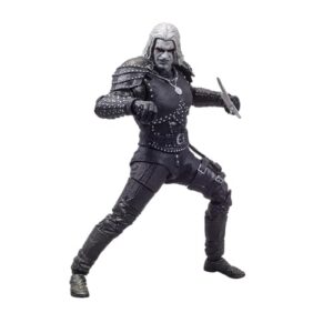 mcfarlane toys netflix the witcher geralt of rivia witcher mode (season 2) 7" action figure with accessories