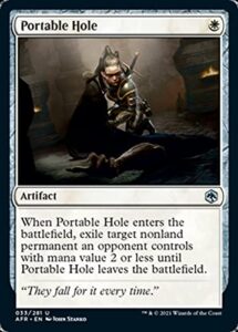 magic: the gathering - portable hole (033) - foil - adventures in the forgotten realms