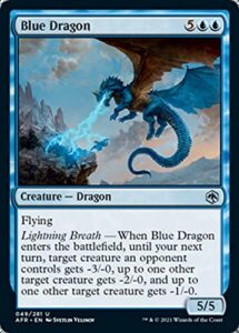 magic: the gathering - blue dragon (049) - adventures in the forgotten realms