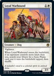 magic: the gathering - loyal warhound (023) - adventures in the forgotten realms