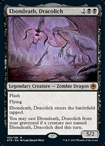 magic: the gathering - ebondeath, dracolich (100) - adventures in the forgotten realms