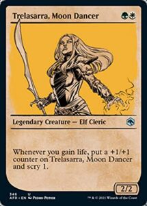 magic: the gathering - trelasarra, moon dancer (346) - showcase - foil - adventures in the forgotten realms