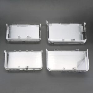 clear crystal plastic protective hard shell skin case cover for nintend 3ds new 3ds xl console game (for new 3ds xl)