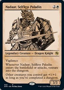 magic: the gathering - nadaar, selfless paladin (303) - showcase - adventures in the forgotten realms