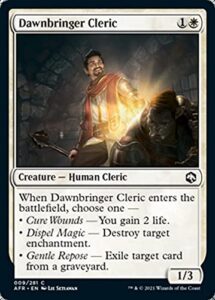 magic: the gathering - dawnbringer cleric (009) - foil - adventures in the forgotten realms