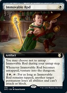 magic: the gathering - immovable rod (276) - extended art - forgotten realms commander