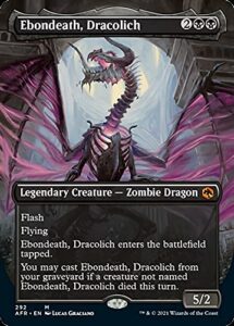 magic: the gathering - ebondeath, dracolich (292) - borderless - adventures in the forgotten realms