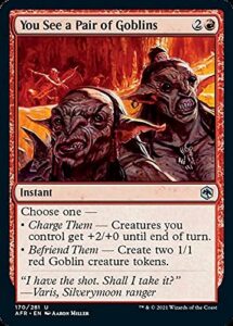 magic: the gathering - you see a pair of goblins (170) - adventures in the forgotten realms