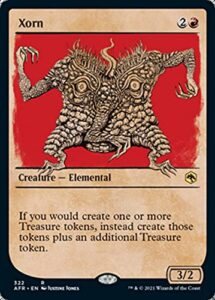 magic: the gathering - xorn (322) - showcase - foil - adventures in the forgotten realms