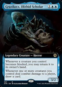 magic: the gathering - grazilaxx, illithid scholar (367) - extended art - adventures in the forgotten realms