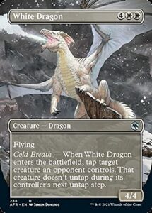 magic: the gathering - white dragon (288) - borderless - adventures in the forgotten realms