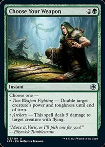 magic: the gathering - choose your weapon (175) - foil - adventures in the forgotten realms