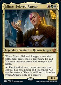 magic the gathering - minsc, beloved ranger (227) - adventures in the forgotten realms