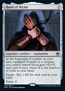 magic: the gathering - hand of vecna (246) - foil - adventures in the forgotten realms