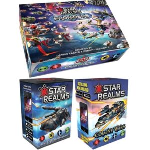 wise wizard games star realms boxed sets bundle: core game, colony wars and frontiers (3 items)