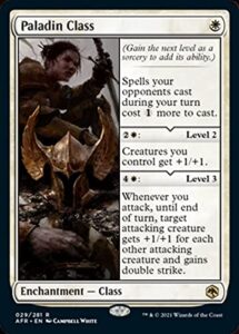 magic: the gathering - paladin class (029) - adventures in the forgotten realms