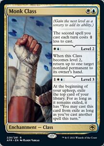 magic: the gathering - monk class (228) - foil - adventures in the forgotten realms