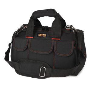 skyus 20 inch tool bag, wide mouth tool organizer,with adjustable shoulder strap(20-inch)