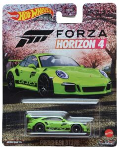 hot wheels porsche 911 gt3 rs, [green] forza-horizon 4