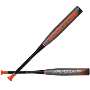 easton maxum ultra usssa baseball bat drop -5 2 3/4 barrel, black orange, 31-26