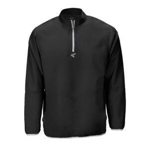 easton | alpha long sleeve cage jacket | adult medium | black