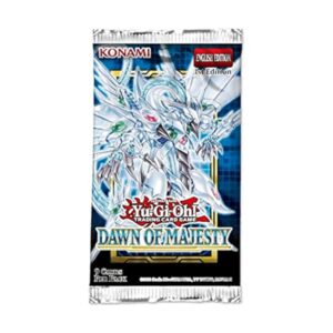 yu-gi-oh! kondom dawn of majesty booster packet, multi