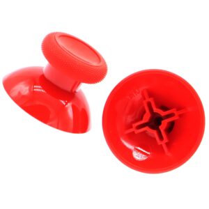 deal4go 2-pack concave rubber analog thumbsticks replacement for xbox series s|xbox series x controller thumb grips (pulse red), (xssx2)