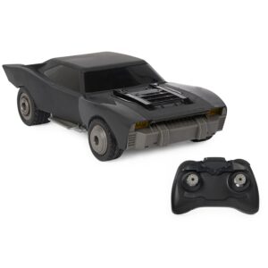 dc comics, the batman turbo boost batmobile, remote control car with official batman movie styling kids toys for boys and girls ages 4 and up