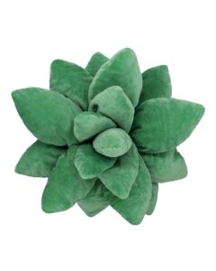 ibccly succulent pillow plant shaped plush toys universal for boys and girls cactus kawaii decorative leaf pillow lovely plant plush decoration (dark green)