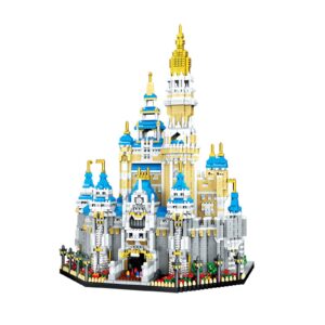 sxpc world architecture amusement park big dream castle model (5297pcs) diy micro mini blocks building toy for kid and adult