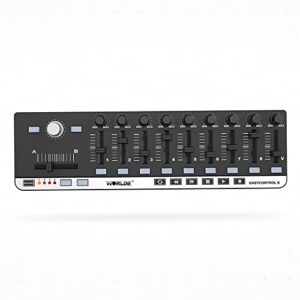 btuty portable mini usb 9 slim-line control midi controller keyboard controller