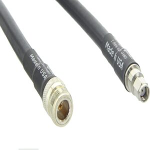 mpd digital i lmr400 times microwave coaxial cable i n female - rpsma male connectors i low loss rf coaxial cable i cb, ham radio, transmitters, antenna i 3 ft