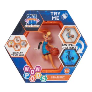 wow! pods space jam: a new legacy - lola bunny | light-up bobble-head figure | official warner bros collectables, toys and gifts for boys and girls, aged 5+