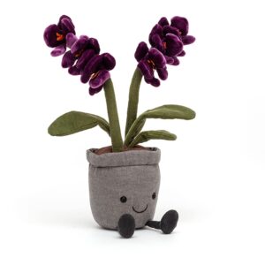 jellycat amuseables purple orchid flower plant plush