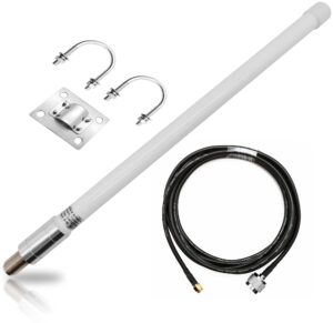 1090mhz 978mhz dual band ads-b antenna n-type female outdoor 5dbi fiberglass antennas + 10ft n-male to sma-male extension cable