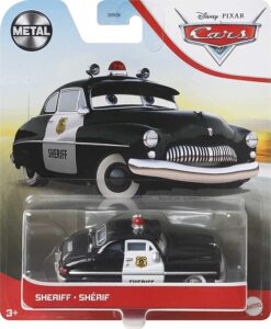 disney pixar car sheriff, metal