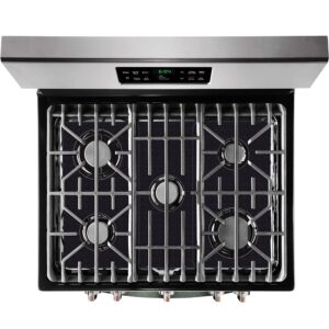 premium plus stove protectors for frigidaire gas range model fggf3036tda, custom cut, easy to clean stove liner, made in the usa.