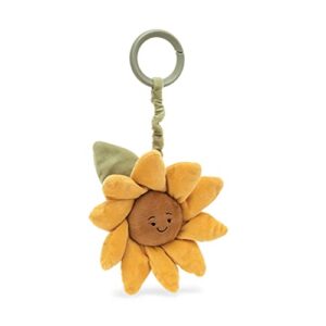 jellycat fleury sunflower jitter baby stroller toy