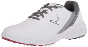 callaway men's solana trx v2 golf shoe, white/grey, 10.5