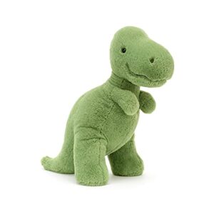 jellycat fossilly t-rex dinosaur stuffed animal, medium 11 inches | dinosaur plush toy | classic children's gift