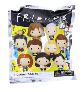 warner bros. friends 3d foam bag clip - series 3, multi color