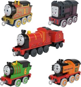 fisher-price thomas friends of sodor 5-pack die-cast push-along toy train engines for preschool kids ages 3 years and older [amazon exclusive]