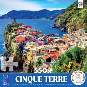 ceaco - around the world - cinque terre - 550 piece jigsaw puzzle