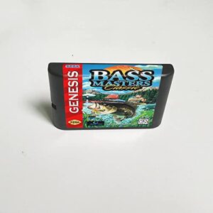 lksya bass masters classic- 16 bit md game card for sega megadrive genesis video game console cartridge (us shell)