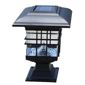 boohr solar post lights, waterproof fence pillar lights, outdoor decoration patio lights for home and garden