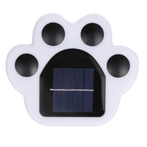 zhuanyiyi 4 pieces, outdoor solar lights, creative bear paws inserted lawn landscape lights, home garden pavement decorative street lights, courtyard waterproof wall lights