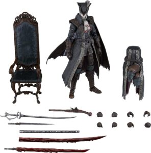 max factory bloodborne: the old hunters: lady maria of the astral clocktower deluxe figma action figure,multicolor