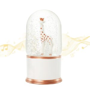 dream garden snow globe for kids, musical snow globe music box giraffe snowglobe water globe gifts for girls kids daughters